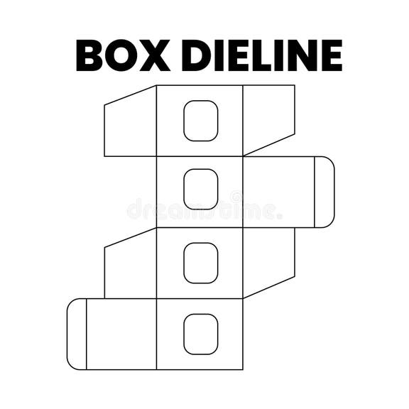 Dieline Box Template or Packaging Dieline,custom Box Dieline Design ...