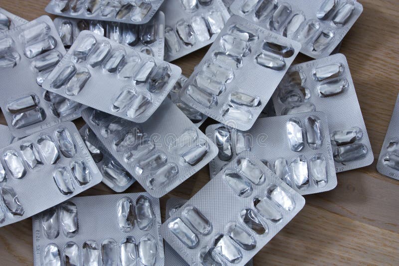 Packaging of drugs stock image. Image of capsule, antibiotics - 64838079