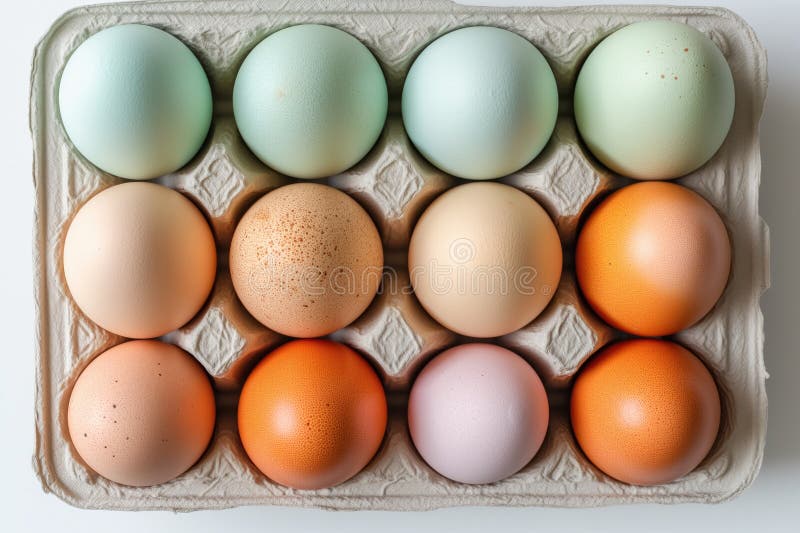 Packaging of Eggs Colored with Natural Dyes. Preparation for Easter ...