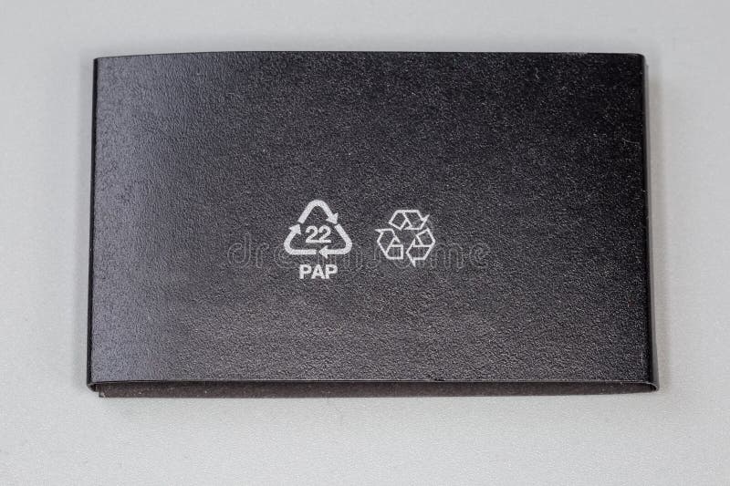 Packaging Element with Universal Recycling Symbol and Recycling ...