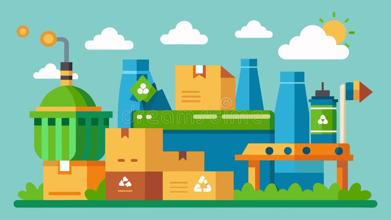 A Packaging Facility that Has Implemented a Recycling Program for ...