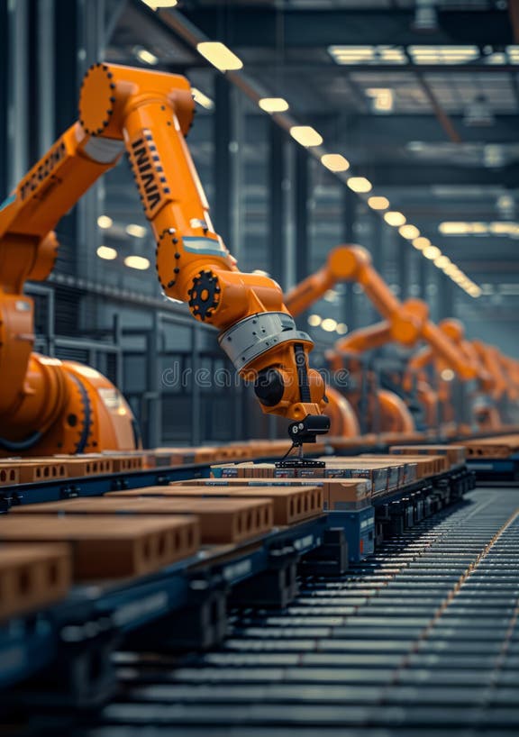 A Packaging Facility with Robotic Arms and Sorting Machines, the End ...