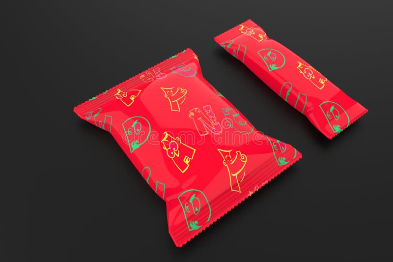 Mock Up Original Box, Packaging Design Stock Illustration ...