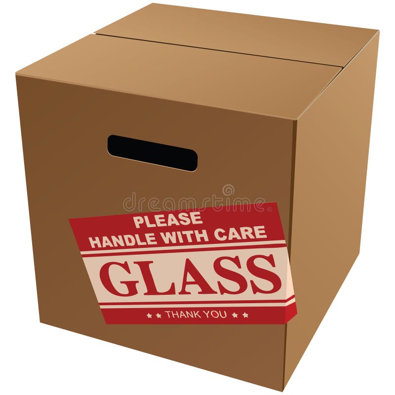 Packaging fragile items stock vector. Illustration of packaging - 28464897