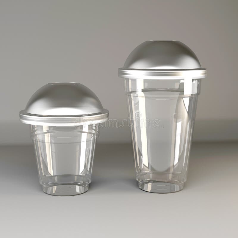 Packaging, Glass, Cover with a Spherical 3d Render Stock Illustration ...