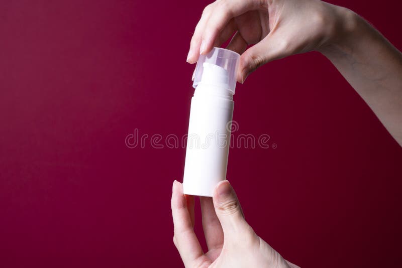 Packaging of Hand Cream in Female Hands Stock Image - Image of care ...