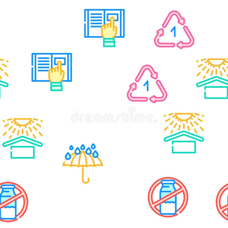 Packaging Industrial Marking Icons Set Vector Stock Illustration ...