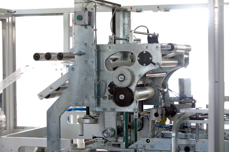Packaging machine parts stock image. Image of foil, serviettes - 18750377