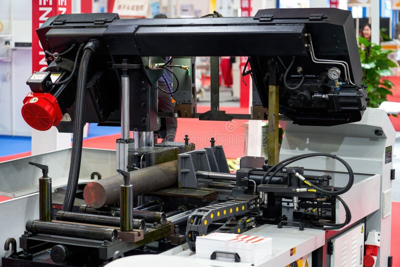 Packaging Machine Assembly Line Equipment in Food Factory Stock Image ...
