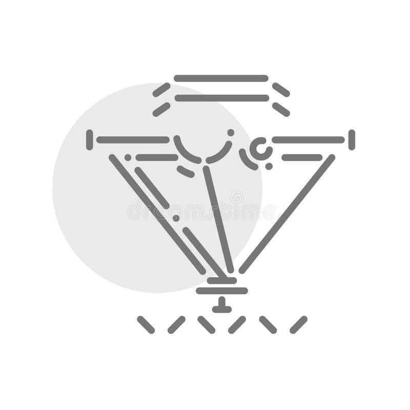 Packaging Machine Vector Icon, Automated Factory Equipment Sign Stock ...