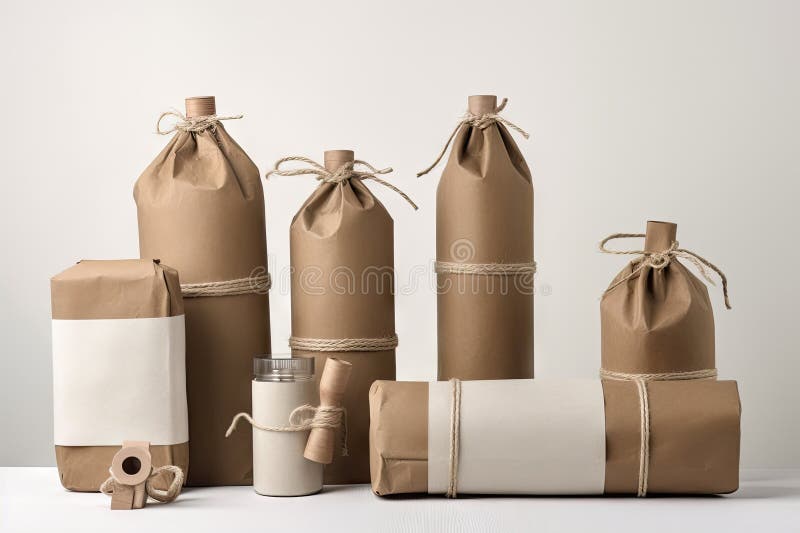 Packaging Made from Recycled Materials, with Minimal Waste Stock ...