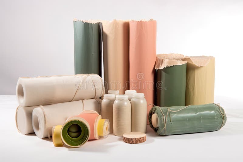 Packaging Made from Recycled or Renewable Materials Stock Illustration ...