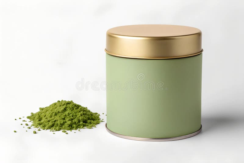 Modern Matcha Tea Packaging Mockup Showcasing Minimalistic Design and ...