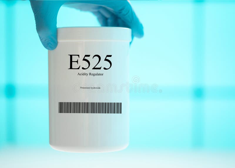 Packaging with Nutritional Supplements E525 Acidity Regulator Stock ...