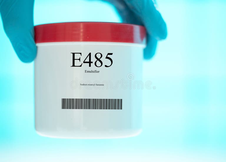 Packaging with Nutritional Supplements E485 Emulsifier Stock Photo ...