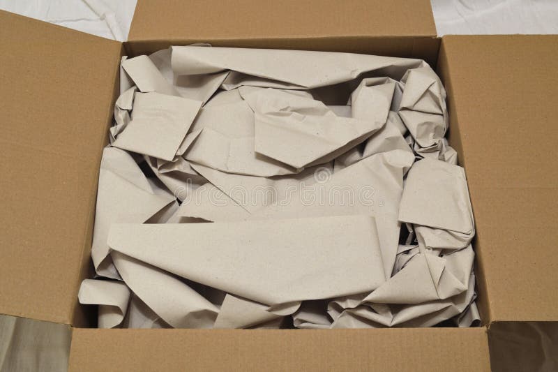 Packaging paper in box stock image. Image of ecological - 212260431