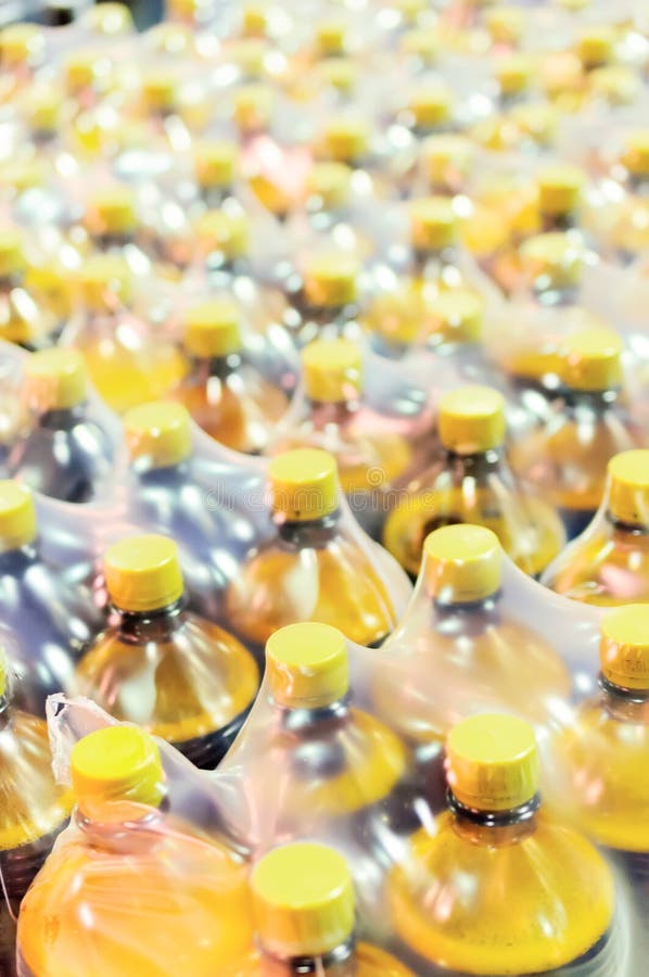 Packaging of Plastic Bottles. Stock Image - Image of manufacture ...