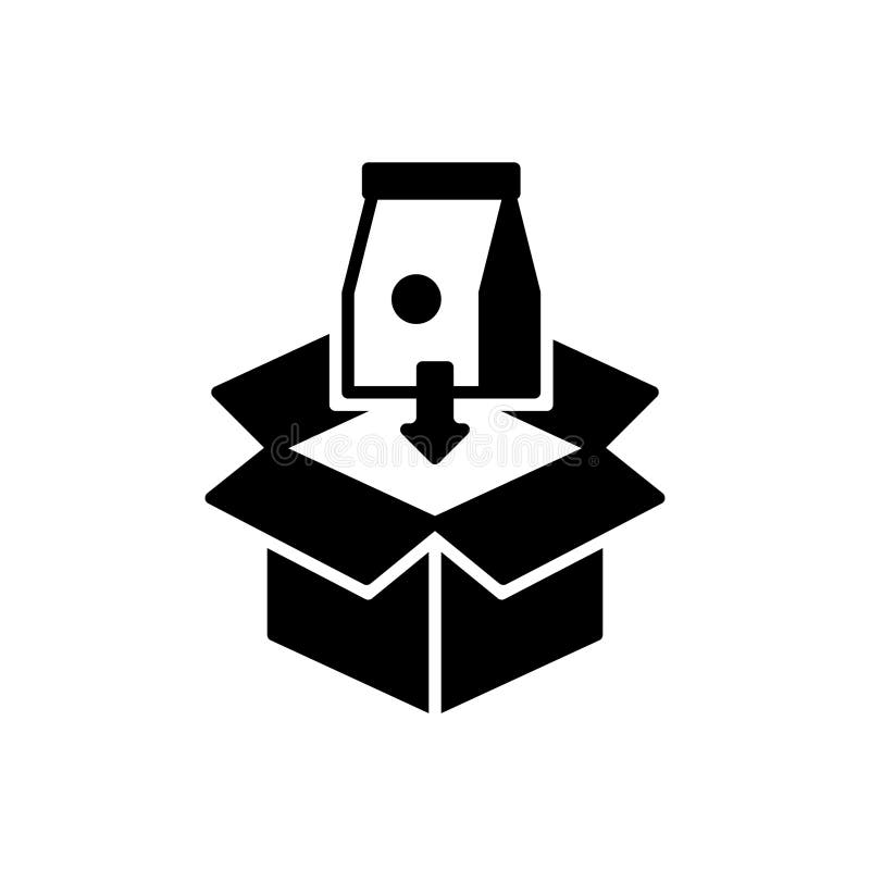 Packaging Process Icon for Preparation for Delivery of Orders in E ...