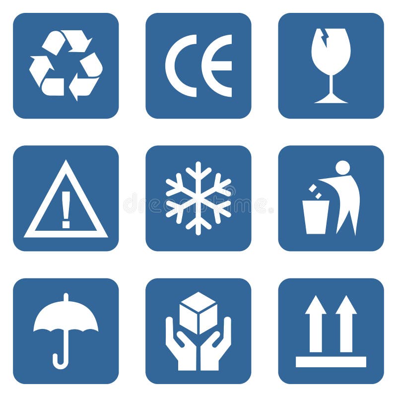 Packaging Product Caution Sign Icon Vector Design Symbol Stock Vector ...