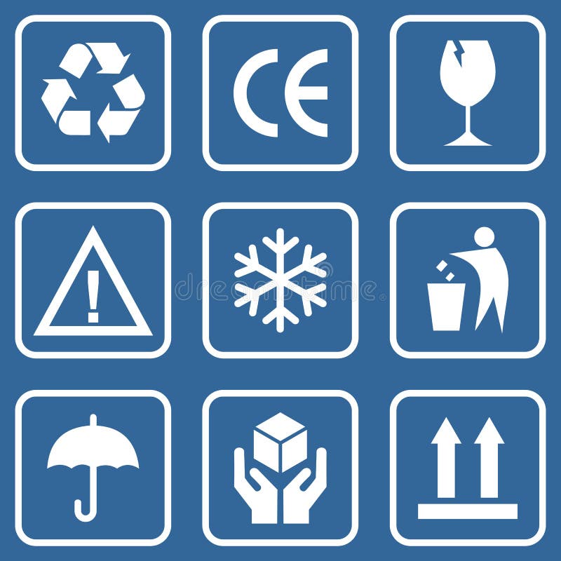 Packaging Product Caution Sign Icon Vector Design Symbol Stock Vector ...