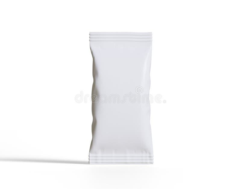 Packaging Product of Snack on White Background. Empty Packaging Product ...