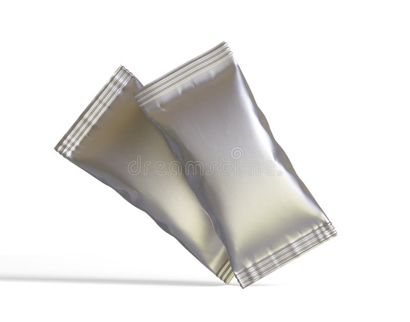 Packaging Product of Snack on White Background. Empty Packaging Product ...
