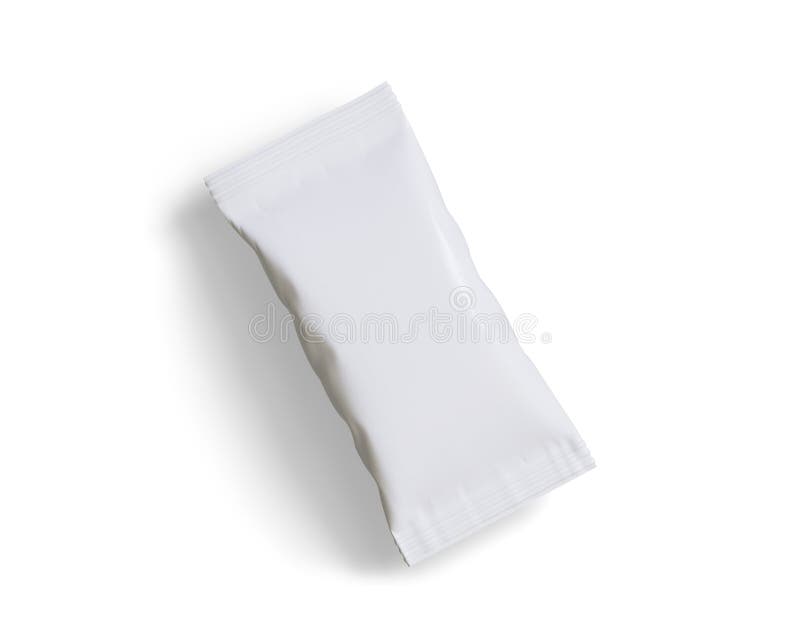 Packaging Product of Snack on White Background. Empty Packaging Product ...