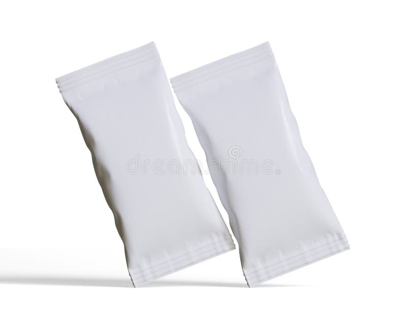 Packaging Product of Snack on White Background. Empty Packaging Product ...
