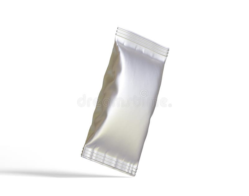 Packaging Product of Snack on White Background. Empty Packaging Product ...