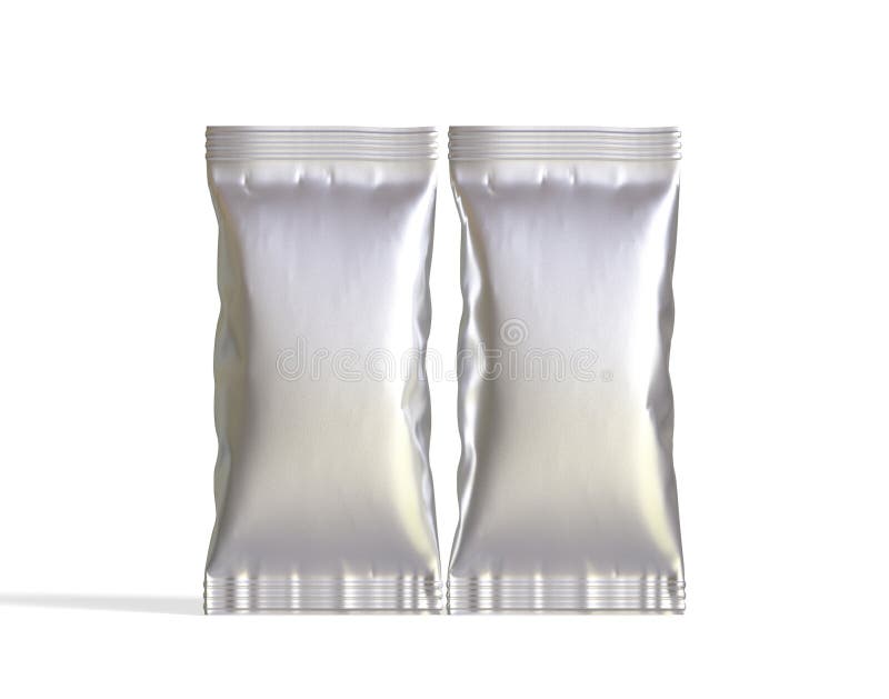 Packaging Product of Snack on White Background. Empty Packaging Product ...