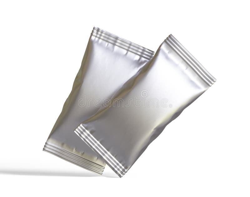 Packaging Product of Snack on White Background. Empty Packaging Product ...