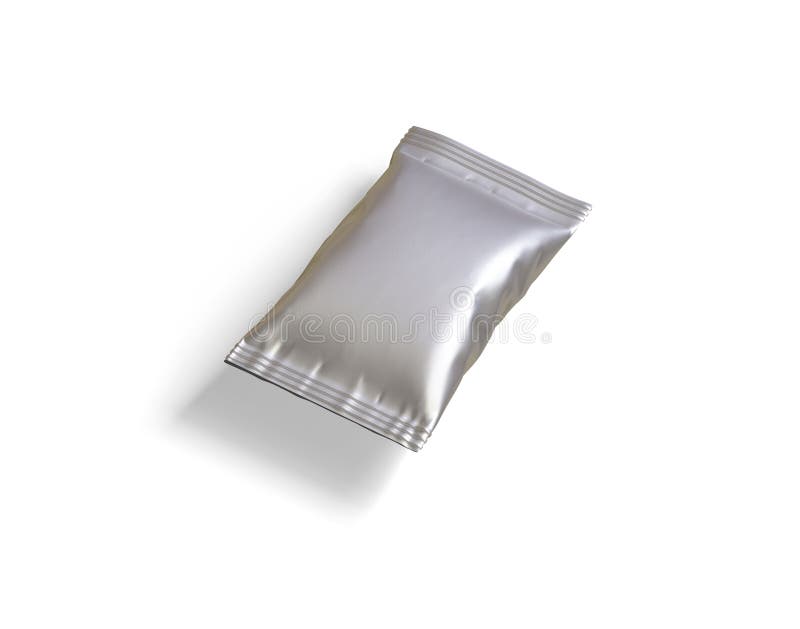 Packaging Product of Snack on White Background. Empty Packaging Product ...