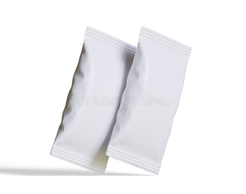 Packaging Product of Snack on White Background. Empty Packaging Product ...