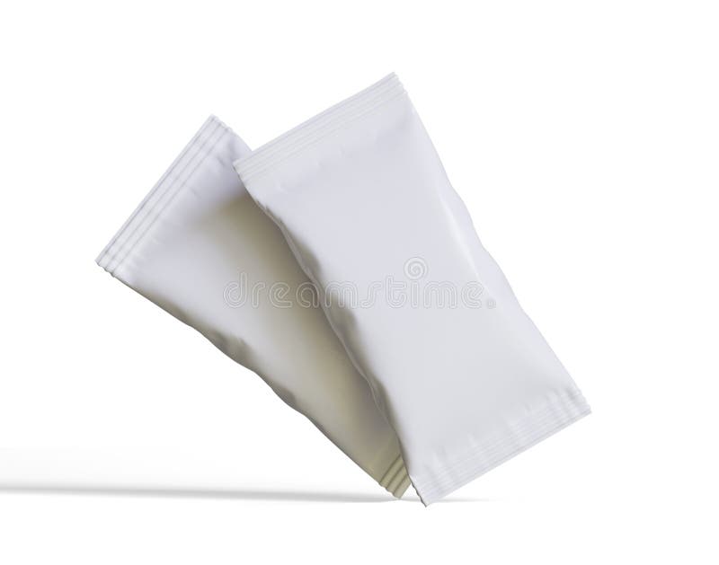 Packaging Product of Snack on White Background. Empty Packaging Product ...