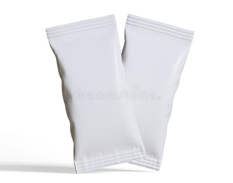 Packaging Product of Snack on White Background. Empty Packaging Product ...