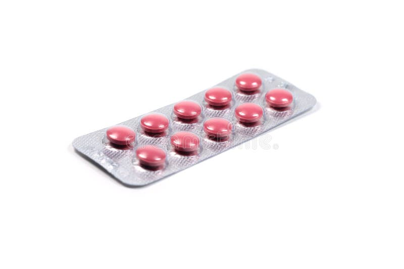 Packaging of red tablets stock image. Image of bodies - 32266077