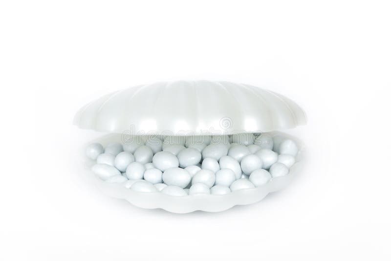 Packaging of Round Candies with Nuts in the Form of Shel Stock Image ...