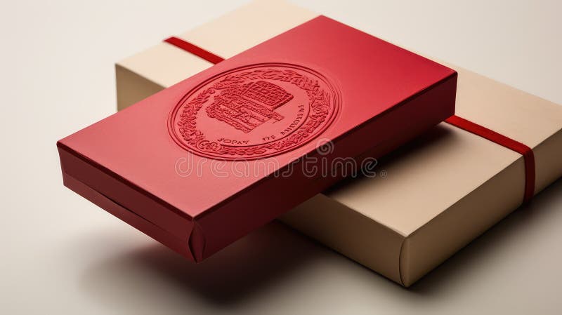 Packaging rubber stamp red stock illustration. Illustration of generated - 371812139