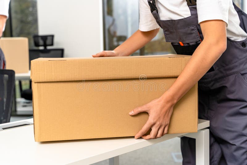 Team of Young Colleagues Working in a Packaging Office Stock Photo ...