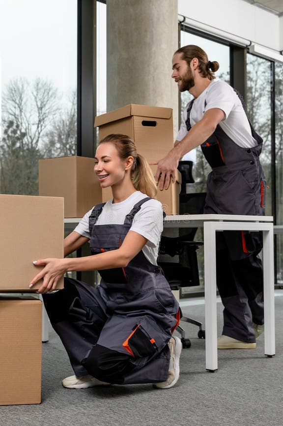 Young People Working Together with Sorting the Parcel in a Packaging ...