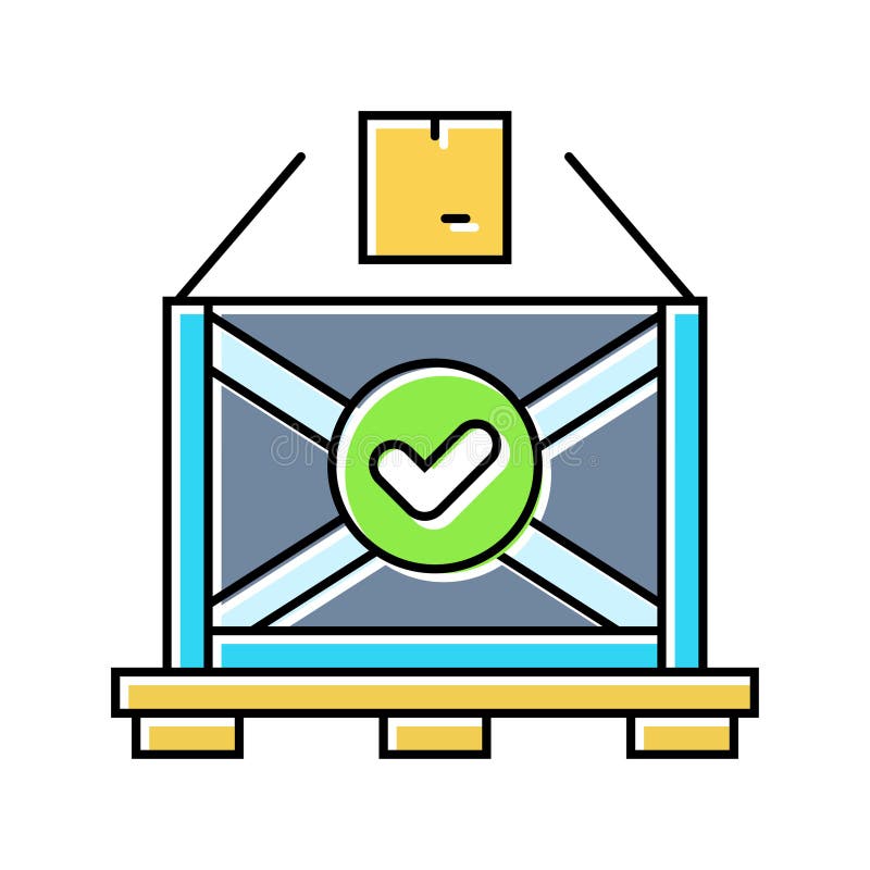 Packaging Solutions Logistic Manager Color Icon Vector Illustration ...