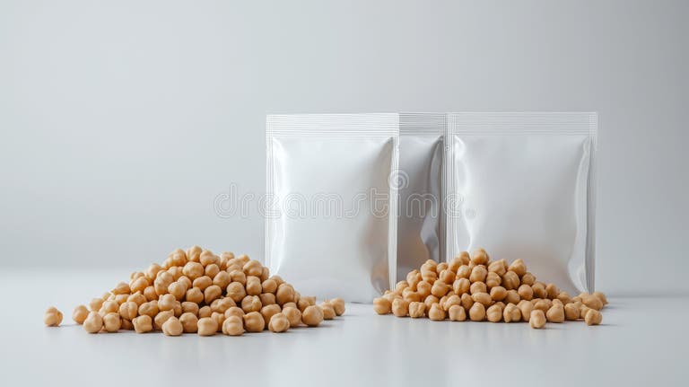 For Packaging Solutions, a Practical Doypack is Depicted in White Against a White Background ...