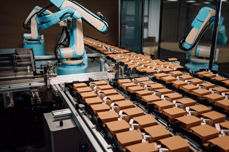Packaging and Sorting Robot Grouping, with Different Models Working Together To Fulfill Orders ...