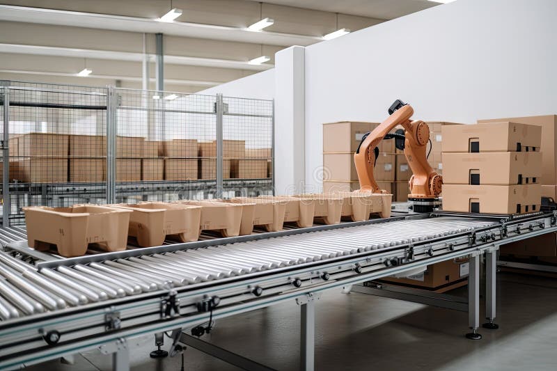 Packaging and Sorting Robots in Warehouse or Factory Environment ...