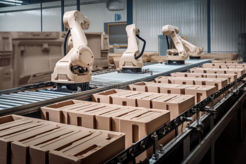 Packaging and Sorting Robots in Warehouse or Factory Environment ...