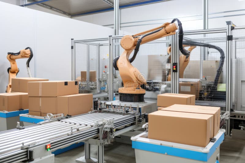 Packaging and Sorting Robots Working in Tandem, Packaging and Sorting ...