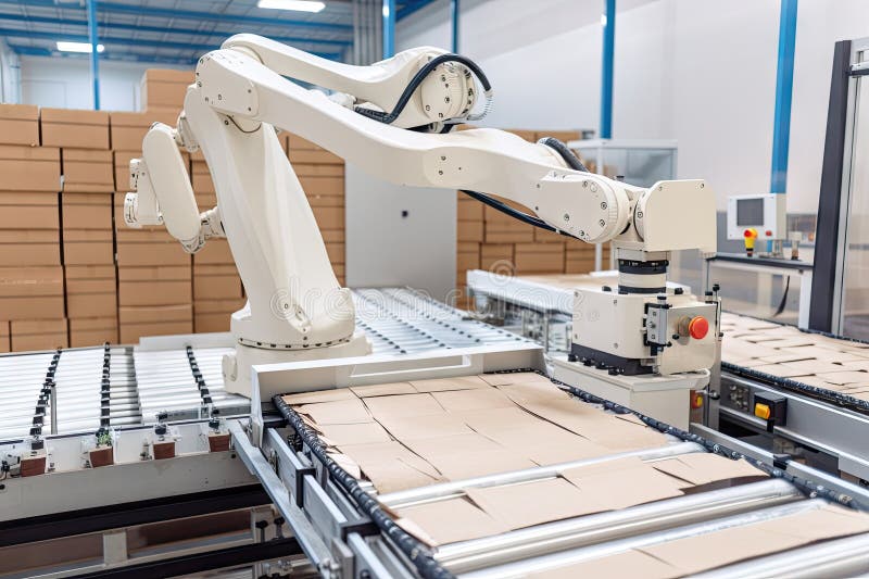 Packaging and Sorting Robots Working Together on Large-scale Production ...