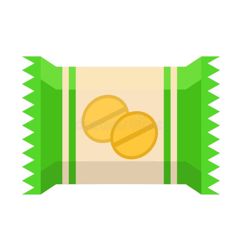 Packaging with Sweet Biscuit in Flat Style on White, Stock Vector ...