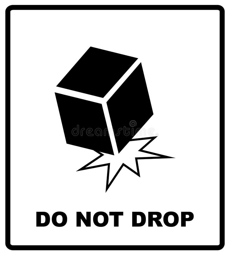 Packaging Symbols on Doodle Vector . Do Not Drop Stock Vector ...
