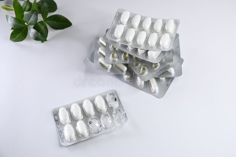 Packaging of Tablets and Capsules Stock Image - Image of nature ...